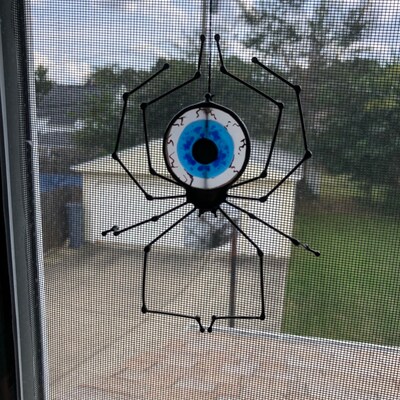 Stained Glass Spider With Eye Stained Glass Wall Hanging Fusing Glass ...