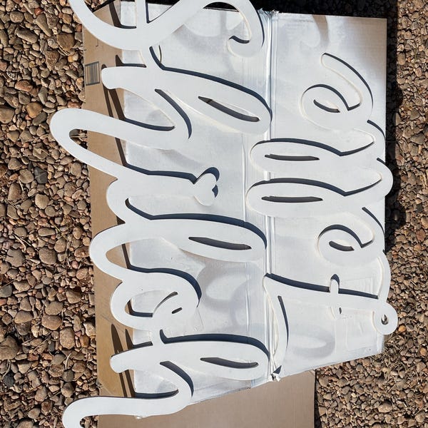 Oversized Name Wood Name Cursive Name Nursery Name Wood Name Sign Kid ...