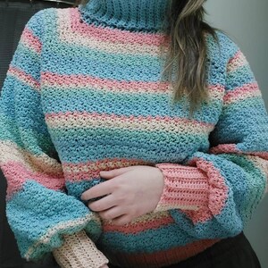 CROCHET PATTERN: the Millennial Jumper Cowl Neck/ Turtle - Etsy