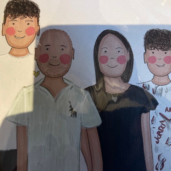 Personalised Illustration, Live Drawing, Guest Drawing, Couple Portrait ...