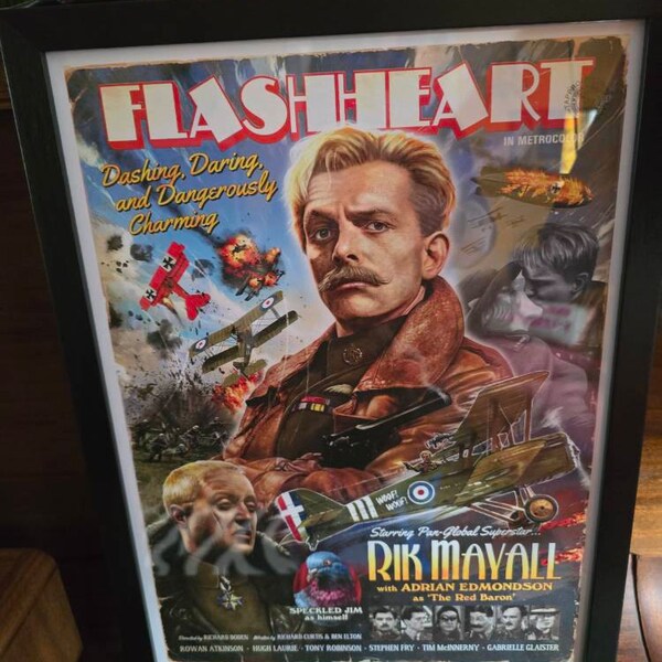 Affiche ancienne A3 signée Father Ted Speed 3 en édition limitée. Art ...