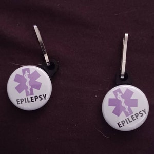 Epilepsy Medication Inside Medical Alert Patch Custom ID for - Etsy