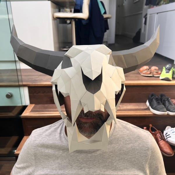Simple PANDA HALF MASK, Papercraft Template Pdf, Make Your Own Costume ...