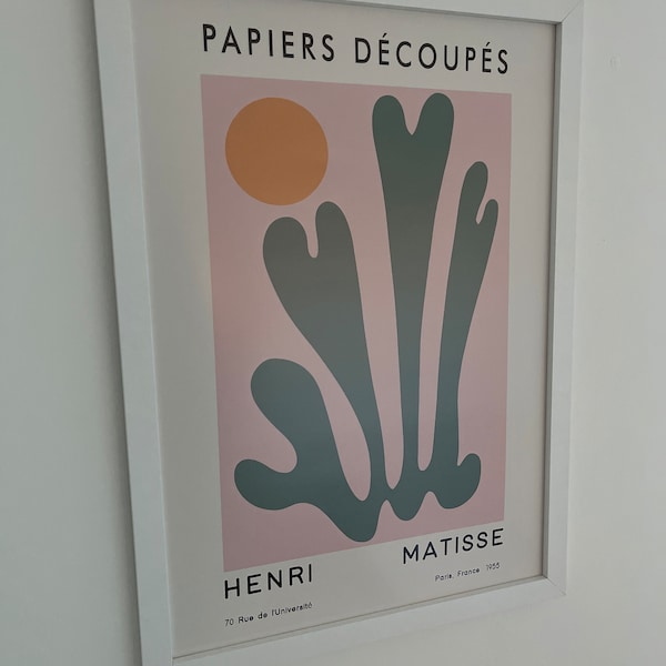 Henri Matisse Exhibition Poster, Matisse Print, Vintage Pink Art, Pop ...