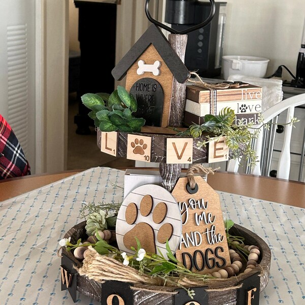 Dog Lover Tiered Tray Set - Etsy
