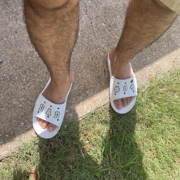 BMX Dad Keychain and Croc Charm - Etsy