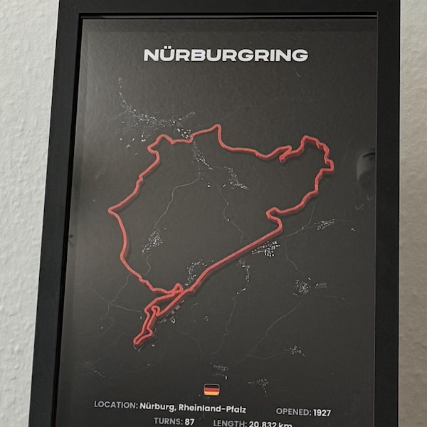 3D SPA Francorchamps Poster · Made in Germany · Formula 1 Track ...