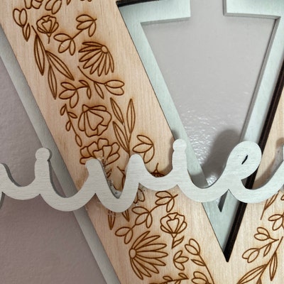 Flower Name Sign for Nursery Wildflower Name Sign Girl Wildflower ...