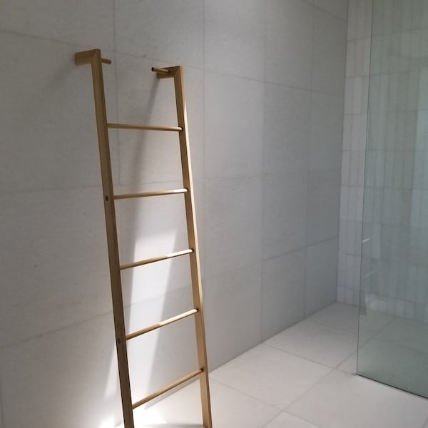 Handmade Wooden Clothes Ladder: Modern Towel Rack, Stummer Diener (160 ...