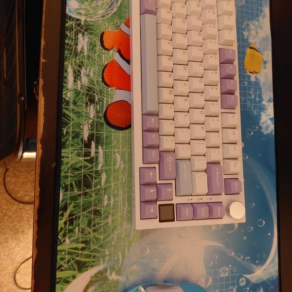 Frutiger Metro Aqua and Green Swirl Mouse Pad, 9x8 Computer Aesthetic ...