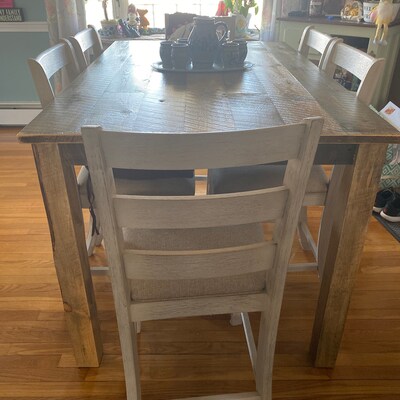 Farmhouse Table Counter Height Dining Room Table Farmhouse - Etsy