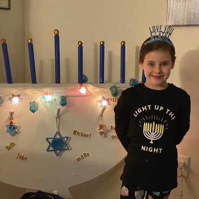 Hanukkah Unisex Pajamas// Chanukah Pjs// Menorah Pajamas// Jewish Kids ...