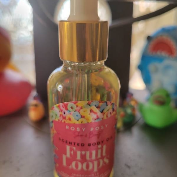 1 Oz. Fruit Loops Scented Body Oil, Fruit Loops Glow Oil, Hand Made ...
