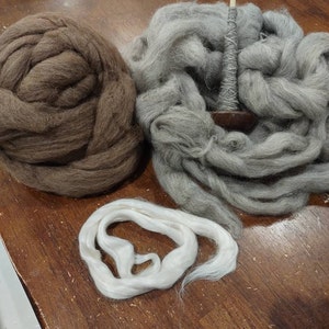 Zwartbles Roving Black Wool Top Great for Spinning or | Etsy