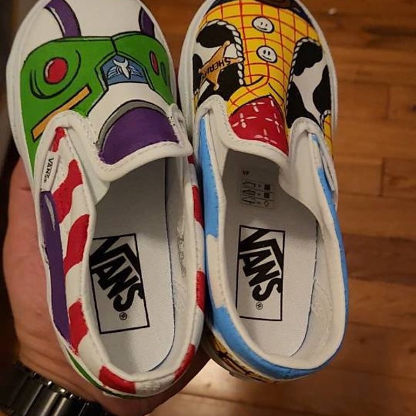 Toy Story Inspired Kids Vans - Etsy