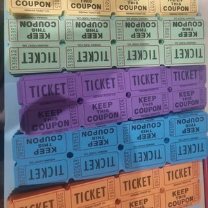 Admit One Tickets Tokens Voucher Party Event Celebration - Etsy UK