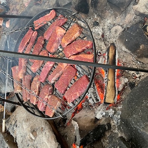 Forged Campfire Cooking Trivet - Etsy