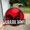 Chicken Coop Sign Jurassic Bawk T-rex Dinosaur Outdoor Wood Chicken ...