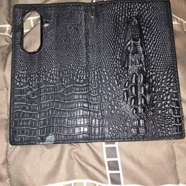 Handmade Full Leather iPhone Wallet Case: Vintage Book Cover - Etsy