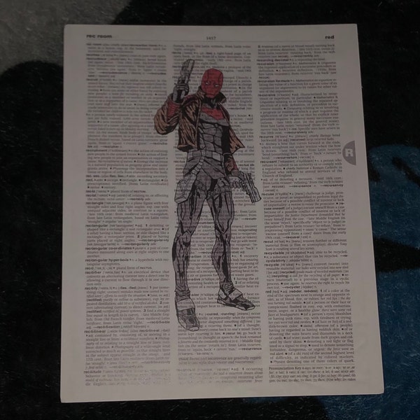 Marvel Comics Juggernaut on Dictionary Page Print - Etsy