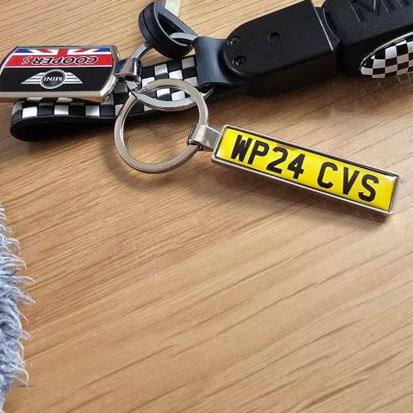 Custom Usa, Square Type Number Plates Keychain, Any Car Model, Texas ...