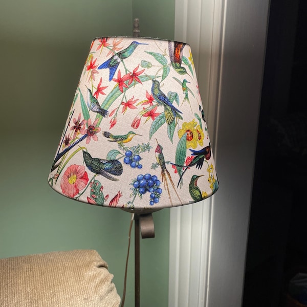 Hummingbird Lamp Shade. Birds. Sparkle. Shine. Trees. Flowers. Shades ...