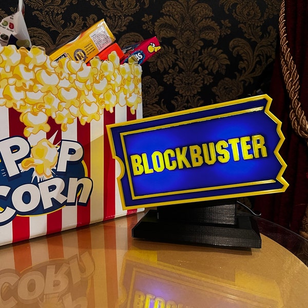 Blockbuster Lighted Sign - Etsy