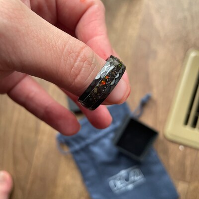 Mens Opal Ring Dinosaur Bone Triceratops Fossil Jewelry - Etsy