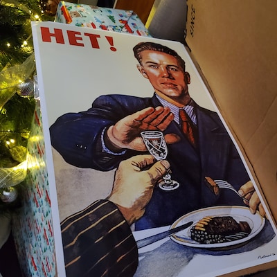 NYET Vintage Anti-alcohol USSR Poster Repro Soviet Propaganda Print - Etsy