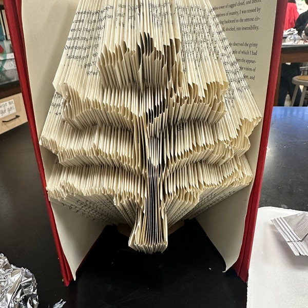 World Map Book Folding Pattern - Etsy