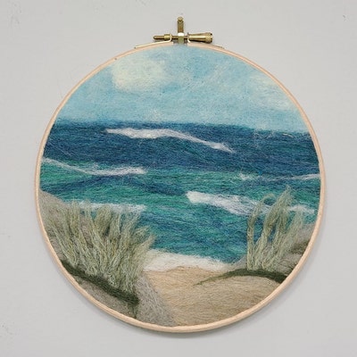 Beach View Needle Felting Kit Beginner Friendly Includes Video ...