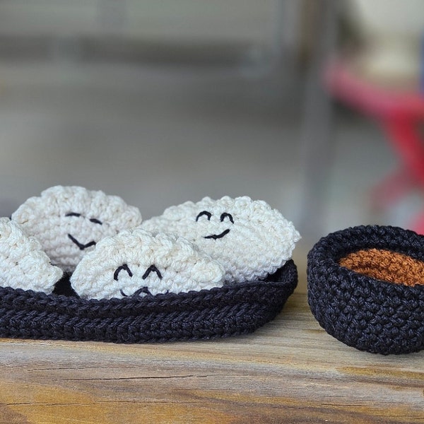 Crochet Patterns: Dumpling and Dipping Sauce - by Luluslittleshop - Etsy