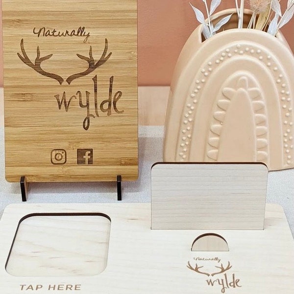 Square Reader Dock - Square Payment Sign - Laser Cut Business Card ...