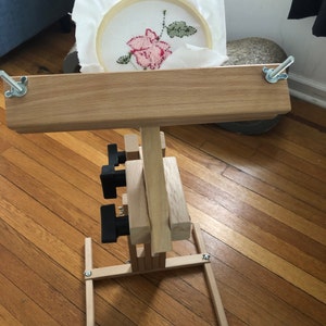 Universal Craft Stand. Frank Edmunds Wood Floor Stand for Hoops ...