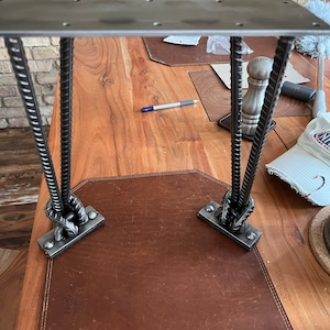 Dual Mount Rebar Hair Pin Leg Set Nautical Knot Coffee Table Legs ...