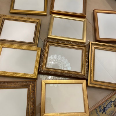 Set of 10 GOLD WEDDING Table Frames Party Favor Photo Frame - Etsy