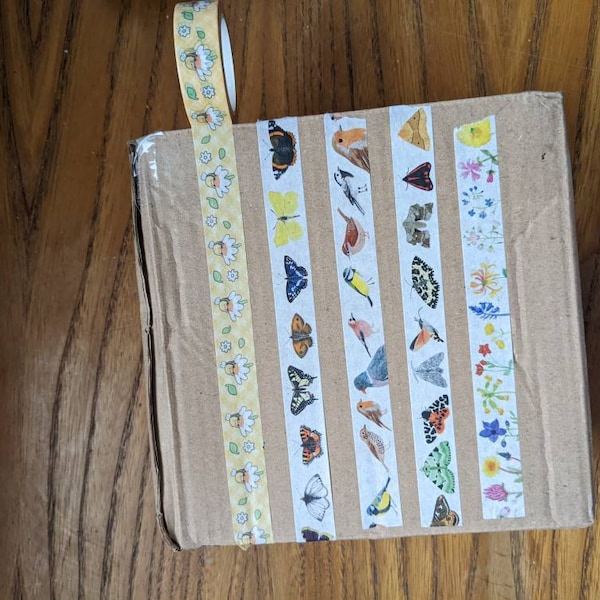 British Moths Washi Tape - Bullet Journal Tape - Eco Friendly Tape ...