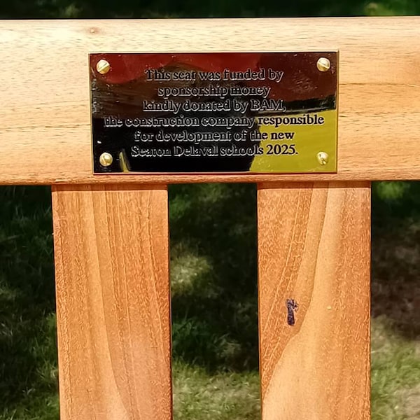4" X 2" Solid Brass Engraved Nameplate - Etsy