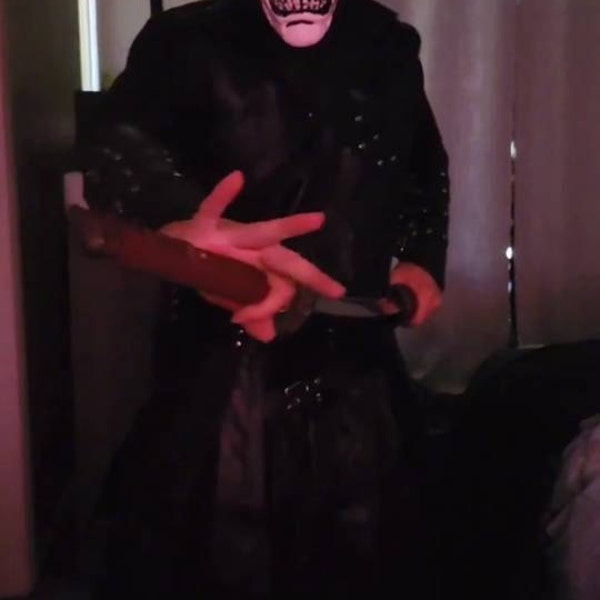 Black Leather Medieval Armour Cloak - Hooded Viking Cloak Costume for ...