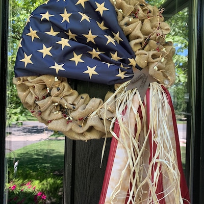 American Flag Ladder 4 Foot Tall - Etsy