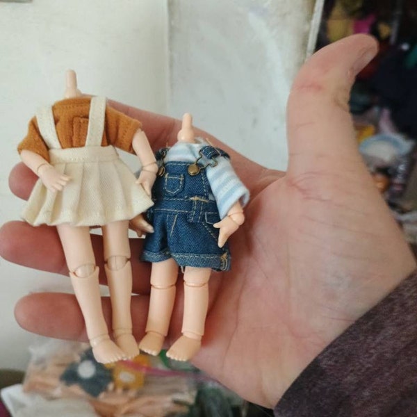 3pcs/set Obitsu11 Suit Uniform Clothes Nendoroid Pants Suit T-shirt Set OB11 GSC Molly Bjd Dolls ...