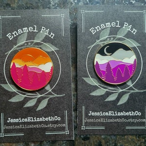 Subtle Lesbian Flag Enamel Pin Mountain Pin Enamel Cute Pin Set Pins Laple Pin Hard Enamel Pin ...