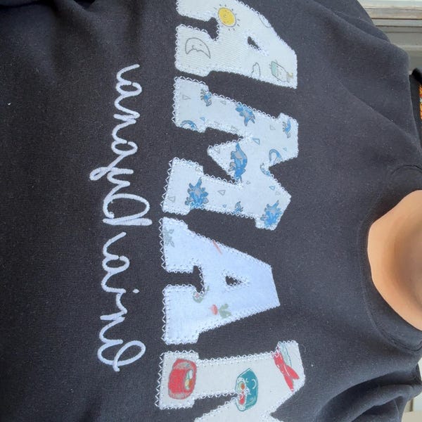 Colorful Varsity Letter Arch TEACH Embroidered Sweatshirt | Simple ...