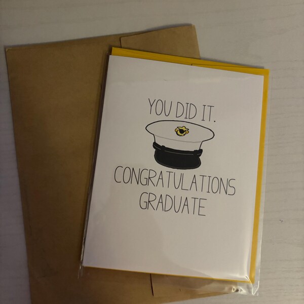 You Did It Police Card Police Congratulations Promotion Police Academy Graduation Graduate Card ...