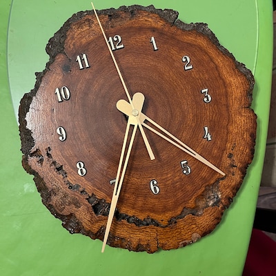 17 Wall Clock Large Wall Clock, Home Decor, Wooden Clock, Modern Wall ...