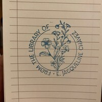 Library Stamp #41 - Wooden or Self-inking - Calligraphy - Bookplate ...