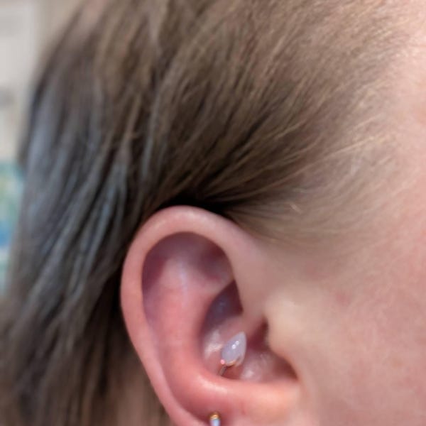 Implant Titanium Push in Threadless Nose Set ,L Bend Nose Stud ...