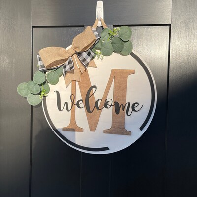 Custom Welcome Door Sign Front Door Decor Family Name Sign - Etsy