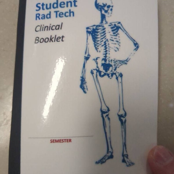 Rad Tech Student Clinical Booklet: Quick Reference Guide (NEW COVER) - Etsy