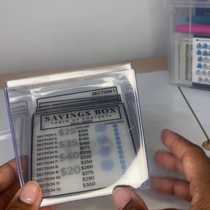 Digital Download for PDF of SAVINGS BOX Saving Challenge - Etsy
